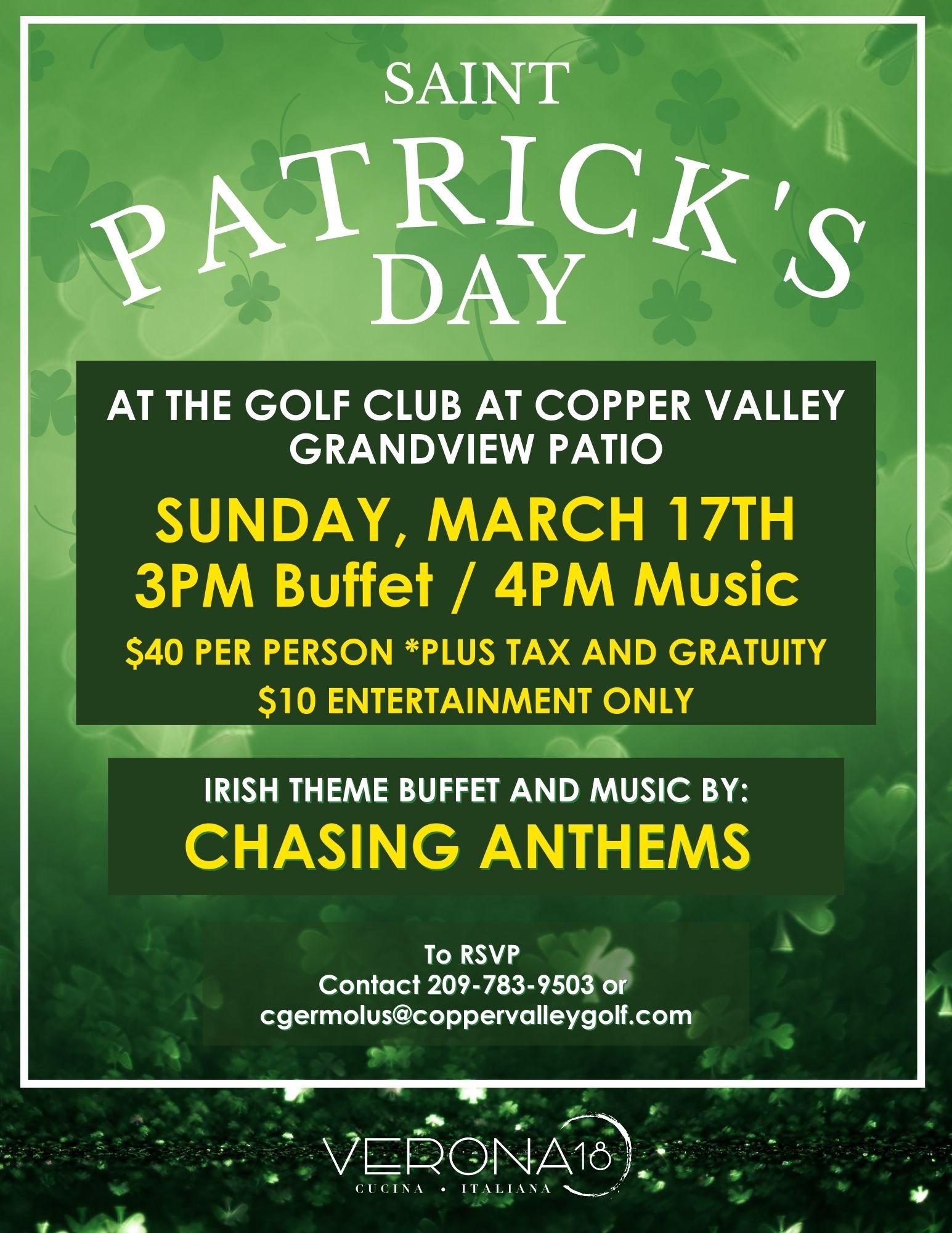 Saint Patricks Day at Copper Valley Golf Club